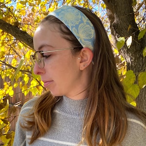 Lotus & Beetle Bandana - Periwinkle - Screen Printed Bandana Pattern ...