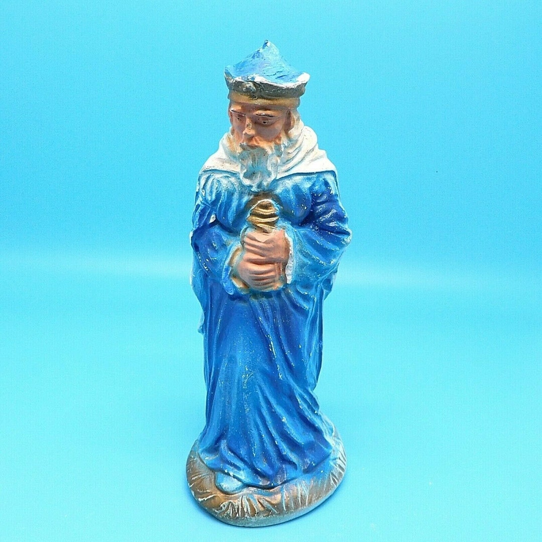 Vintage Wiseman Nativity Figurine Chalkware 4.75 Very - Etsy