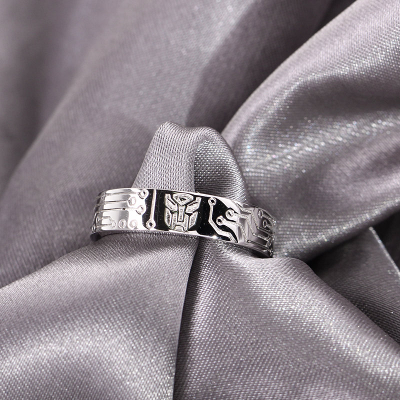 Transformers Autobot Wedding Band Nerdy Geeky Engagement Wedding Ring ...