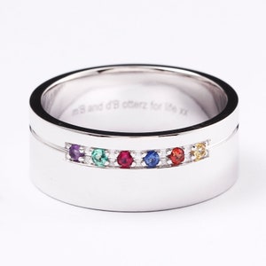 Ring of Infinity Wedding Band Representing Mind, Power, Reality, Soul ...