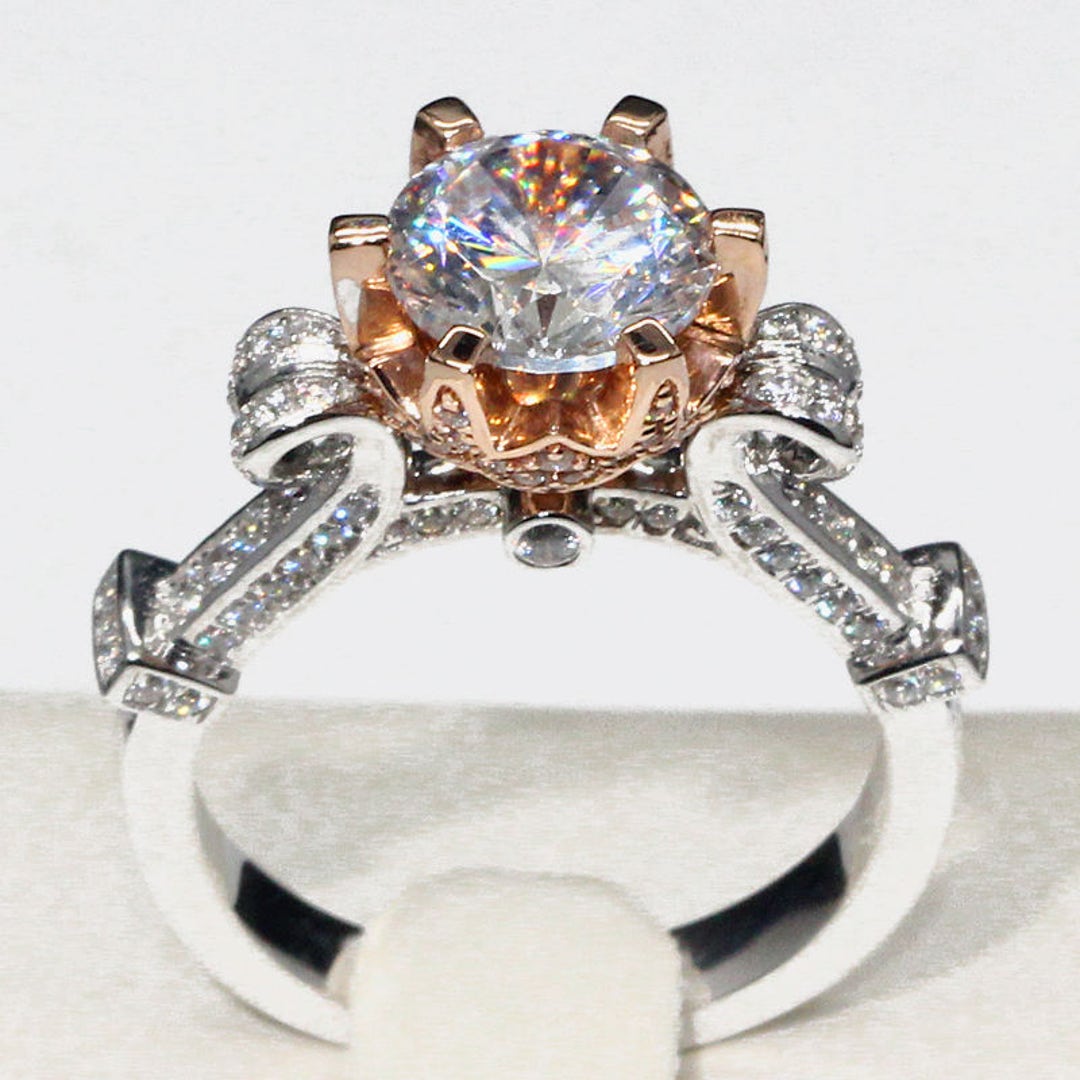 14k Gold 1.5 Carat Diamond Cinderella Pumpkin Carriage Fairy Tale ...