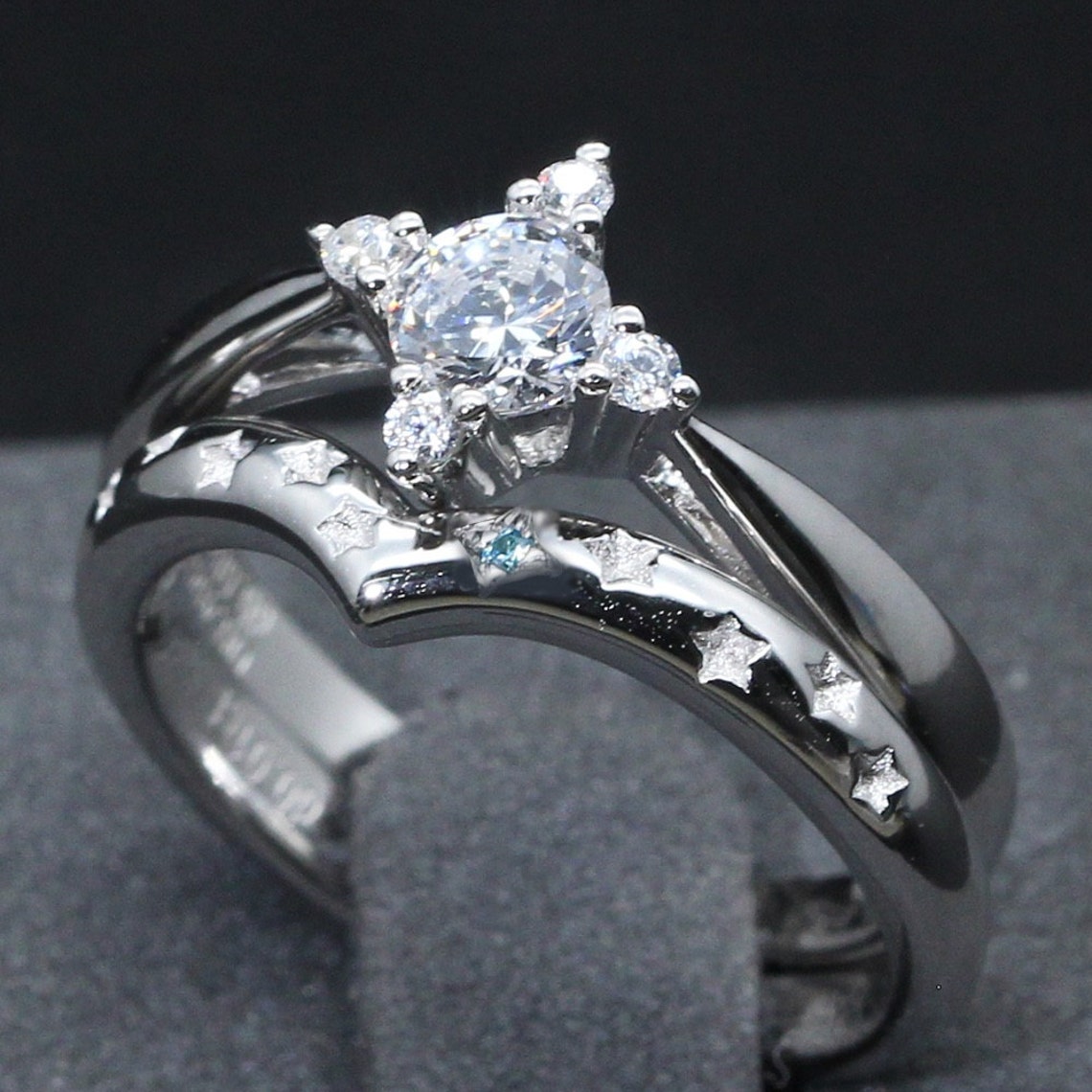 Peter Pan Second Star to the Right Engagement Ring Promise Wedding ...