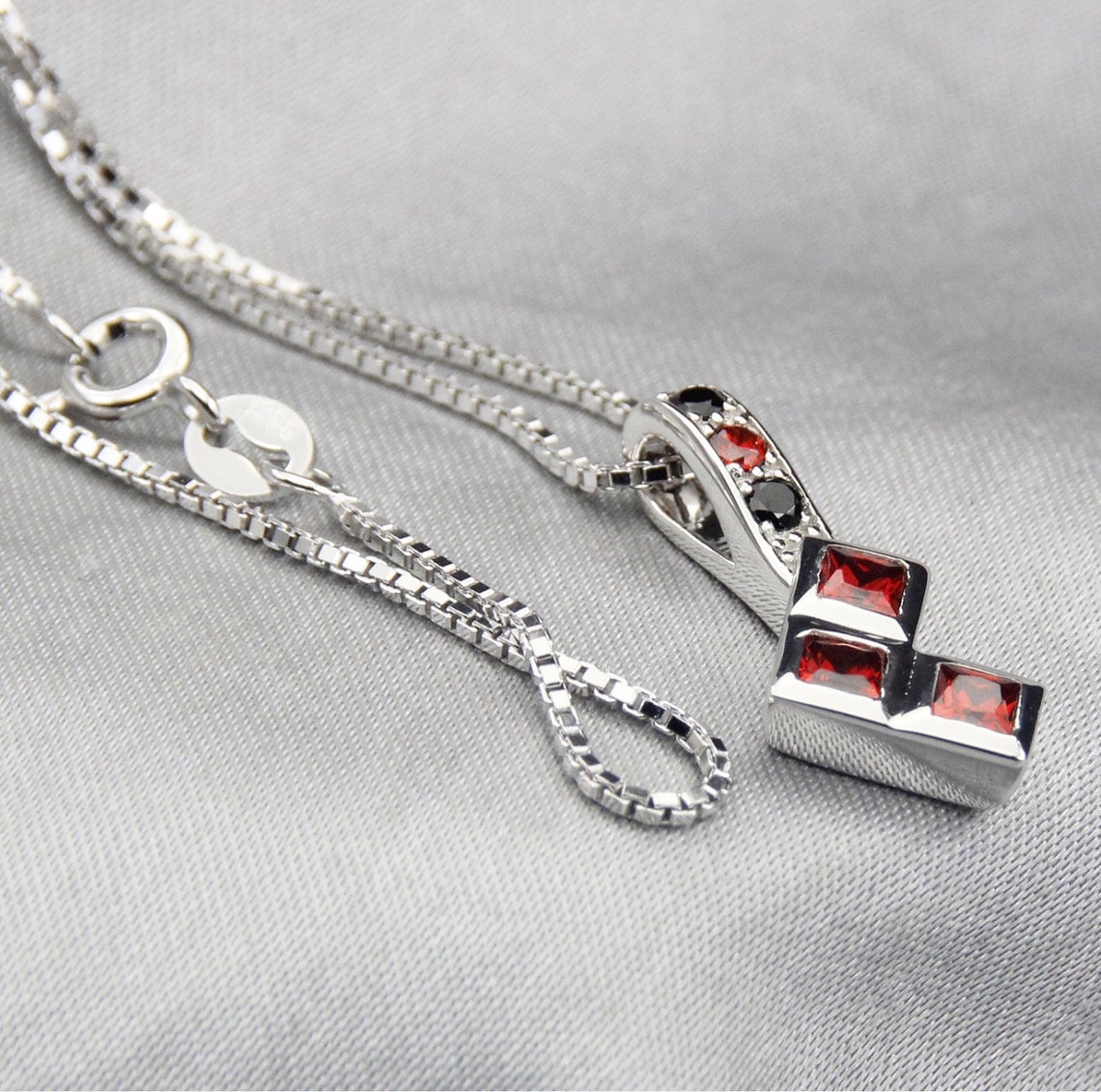 Ruby and Black Diamond Necklace Wedding Jewelry Engagement Ring Comic ...