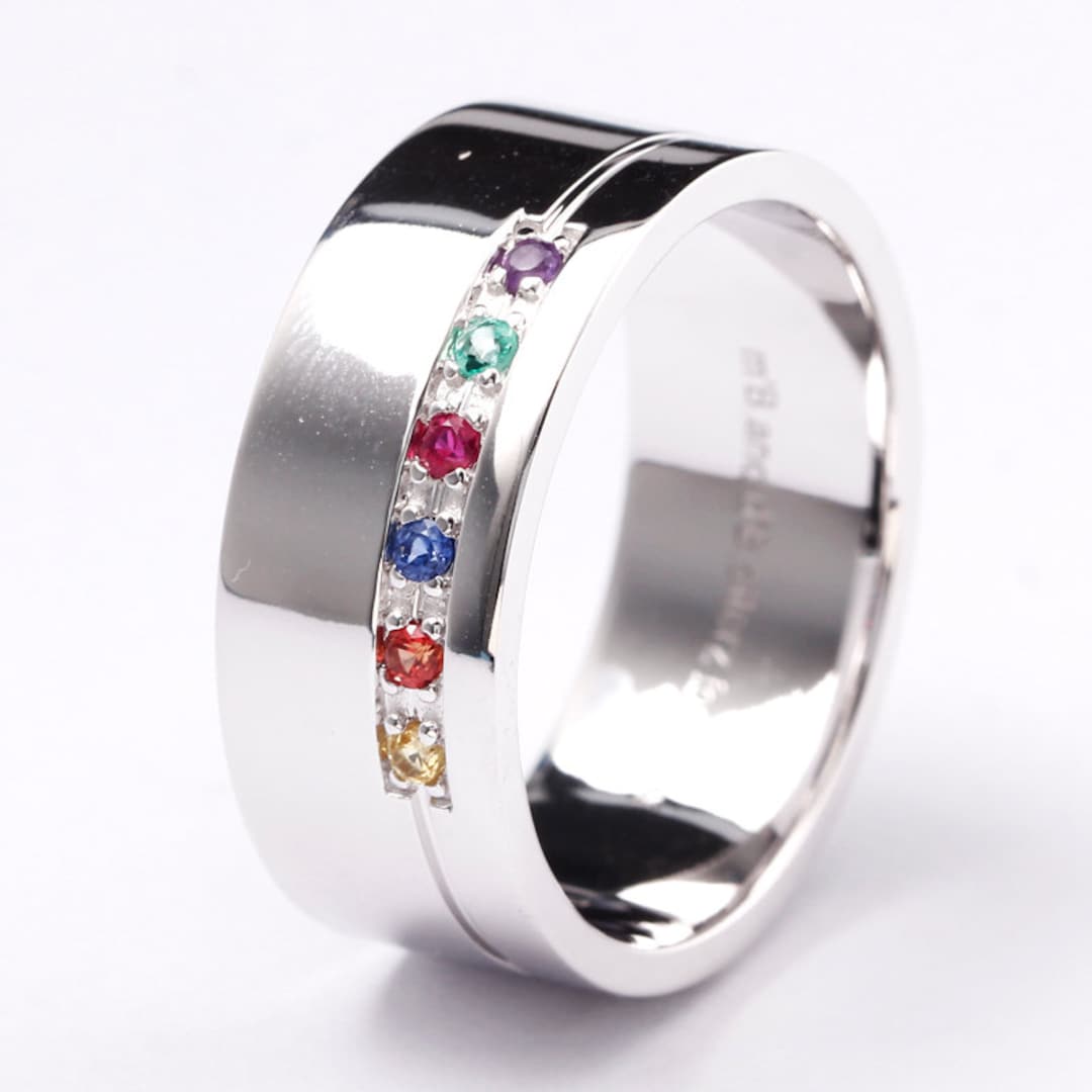 Ring of Infinity Wedding Band Representing Mind, Power, Reality, Soul ...
