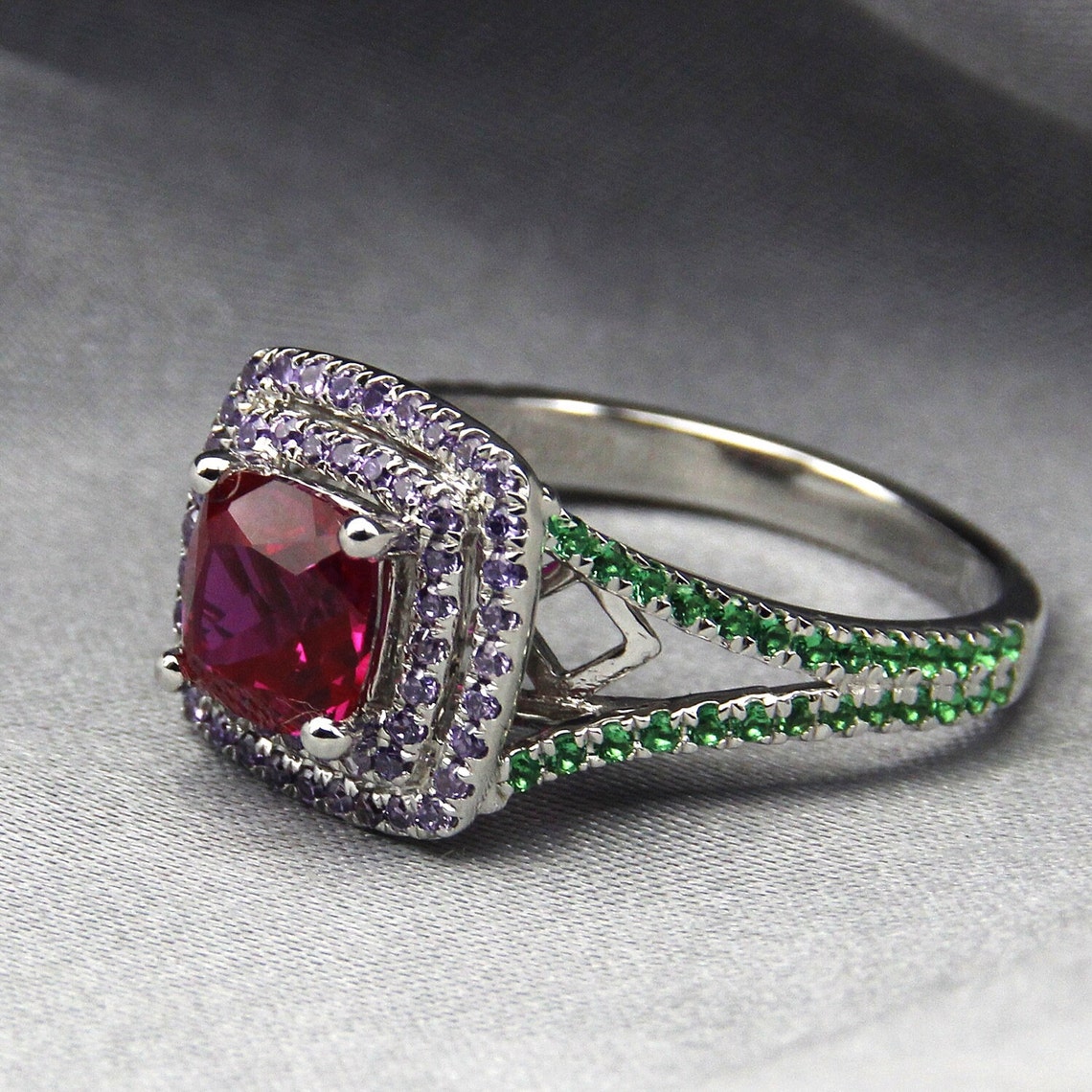 Little Mermaid Inspired Engagement Promise Ring Wedding Costume Cosplay ...