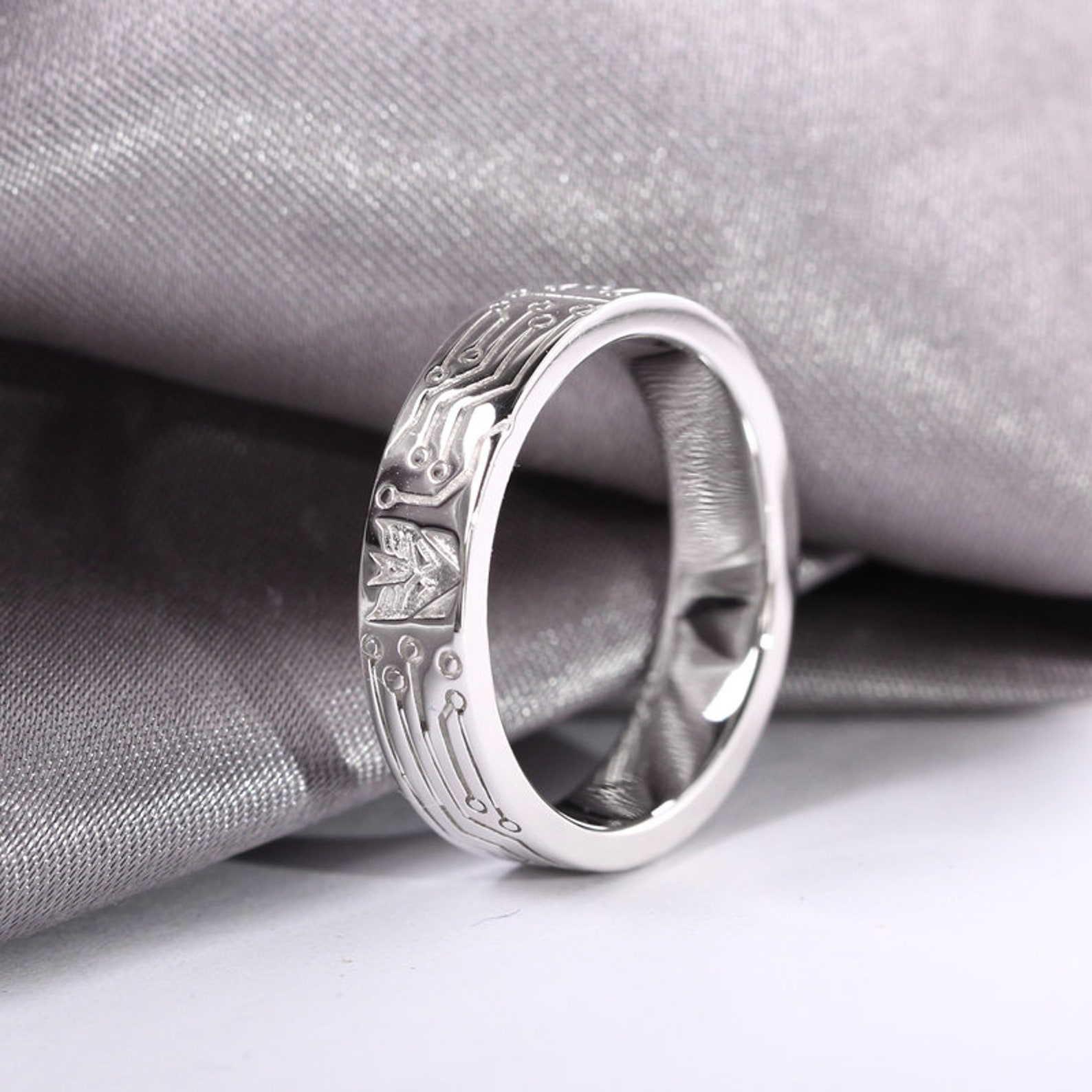 Transformers Autobot Wedding Band Nerdy Geeky Engagement Wedding Ring ...
