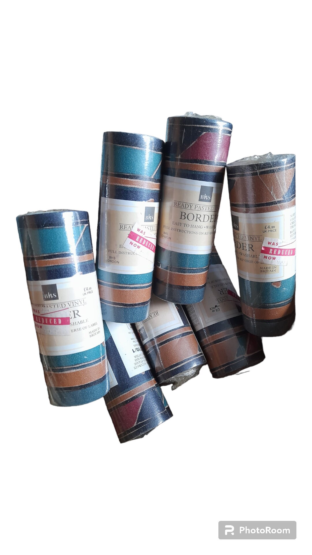 7 X Vintage Wallpaper Borders 80s 90s Pre Pasted Job Lot - Etsy