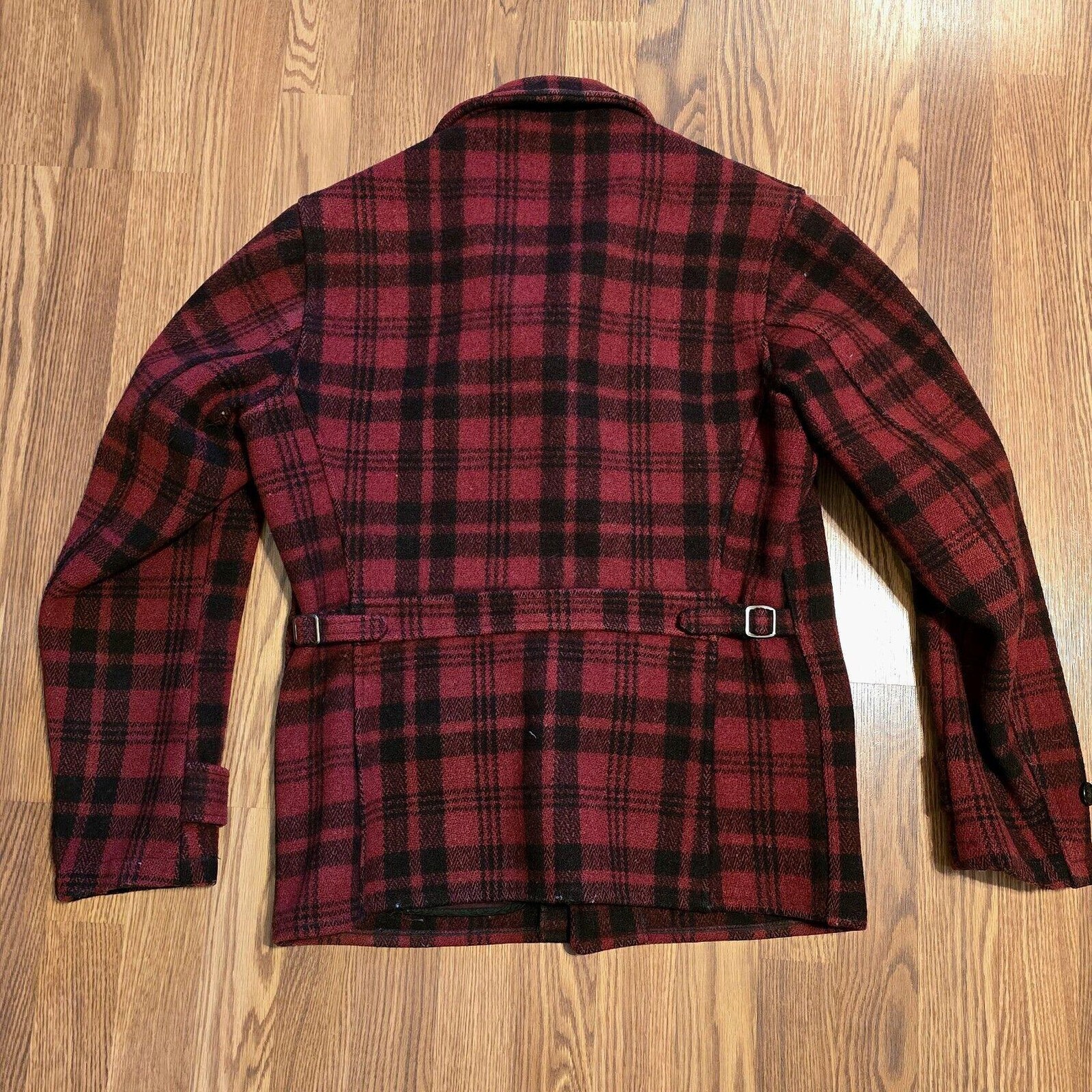 Vintage 1930s 1940s Mackinaw Mack Winter Coat Jacket Plaid Wool ...