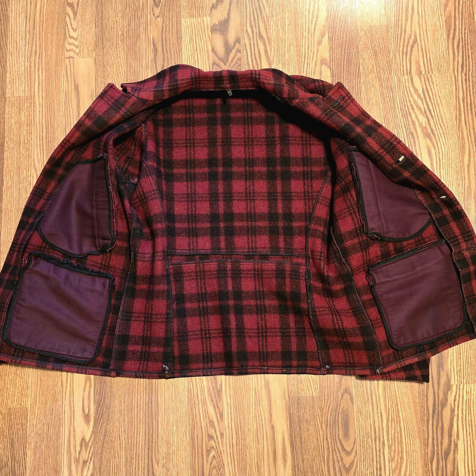Vintage 1930s 1940s Mackinaw Mack Winter Coat Jacket Plaid Wool ...
