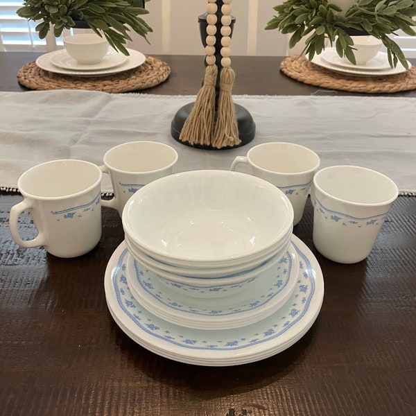 Corelle Dinnerware Set - Etsy