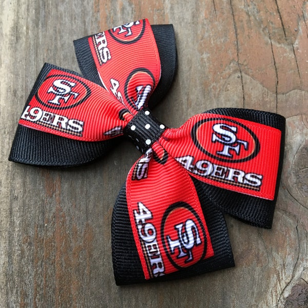 49ers Hair Bow - Etsy