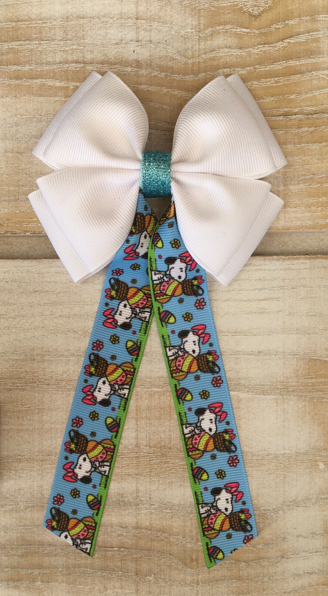 Snoopy Inspired Easter Basket Bow Snoopy Easter Basket Bow - Etsy
