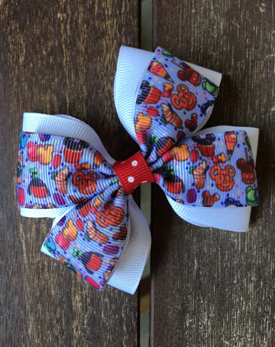 Park Snacks Inspired Hair Bow - Park Snacks Inspired Bow - Park Snacks ...