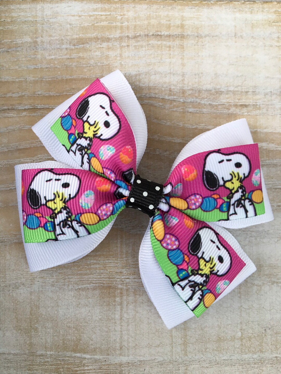 Peanuts Inspired Easter Hair Bow Peanuts Inspired Easter Bow Peanuts ...