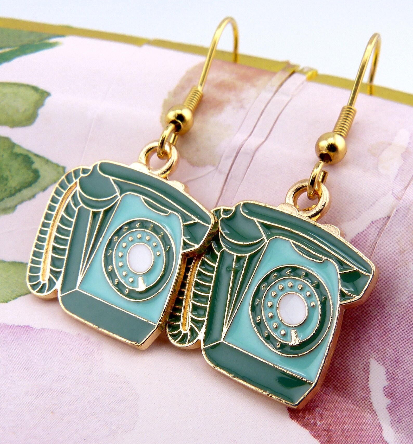 Vintage Style Telephone Earrings, Hypoallergenic, Fairly Small ...