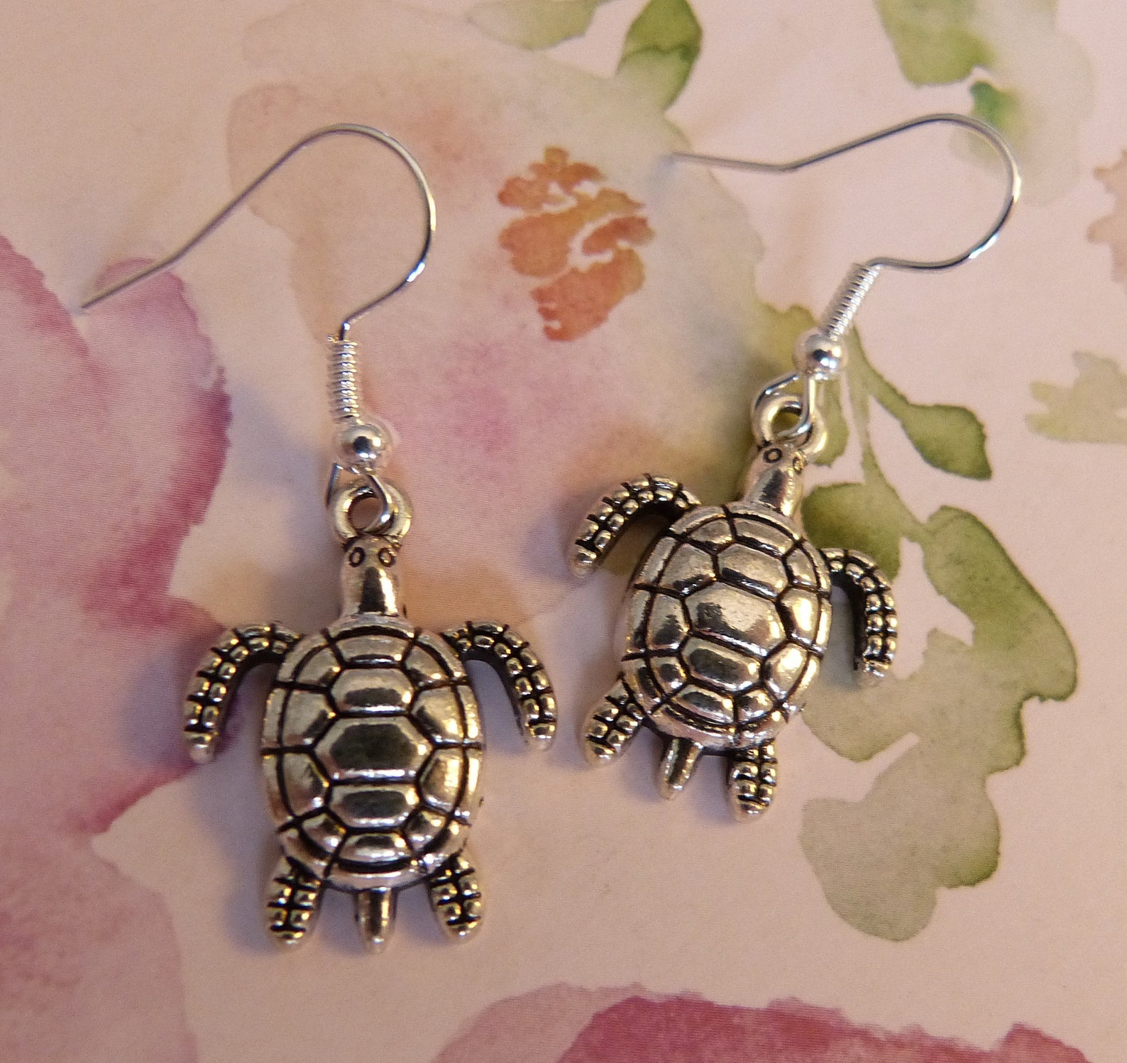 Turtle Earrings, Sea Turtle Earrings, Ocean, Tropics, Tropical, Beach ...