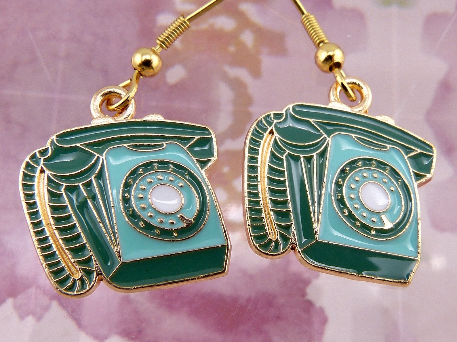 Vintage Style Telephone Earrings, Hypoallergenic, Fairly Small ...