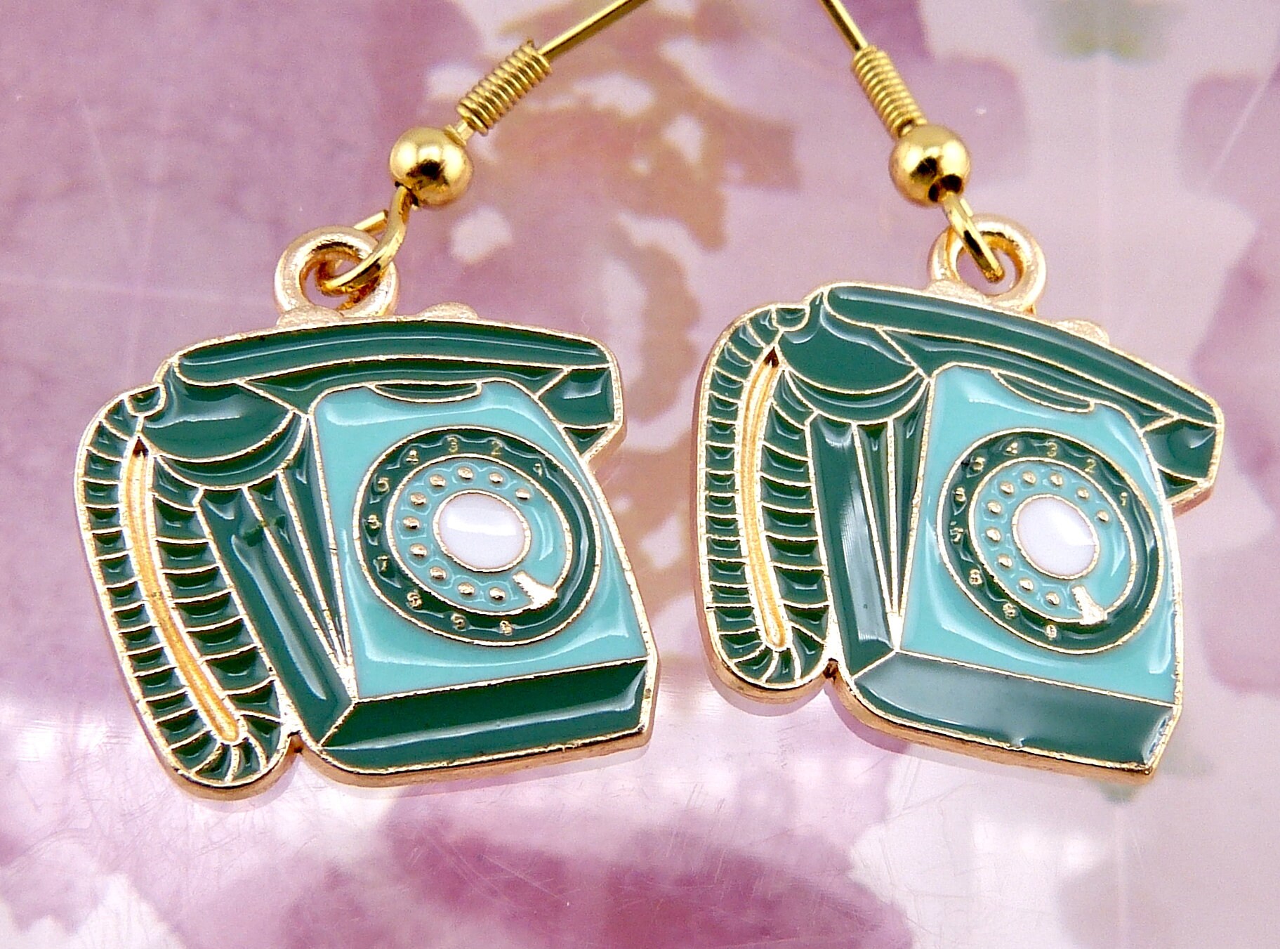 Vintage Style Telephone Earrings, Hypoallergenic, Fairly Small ...