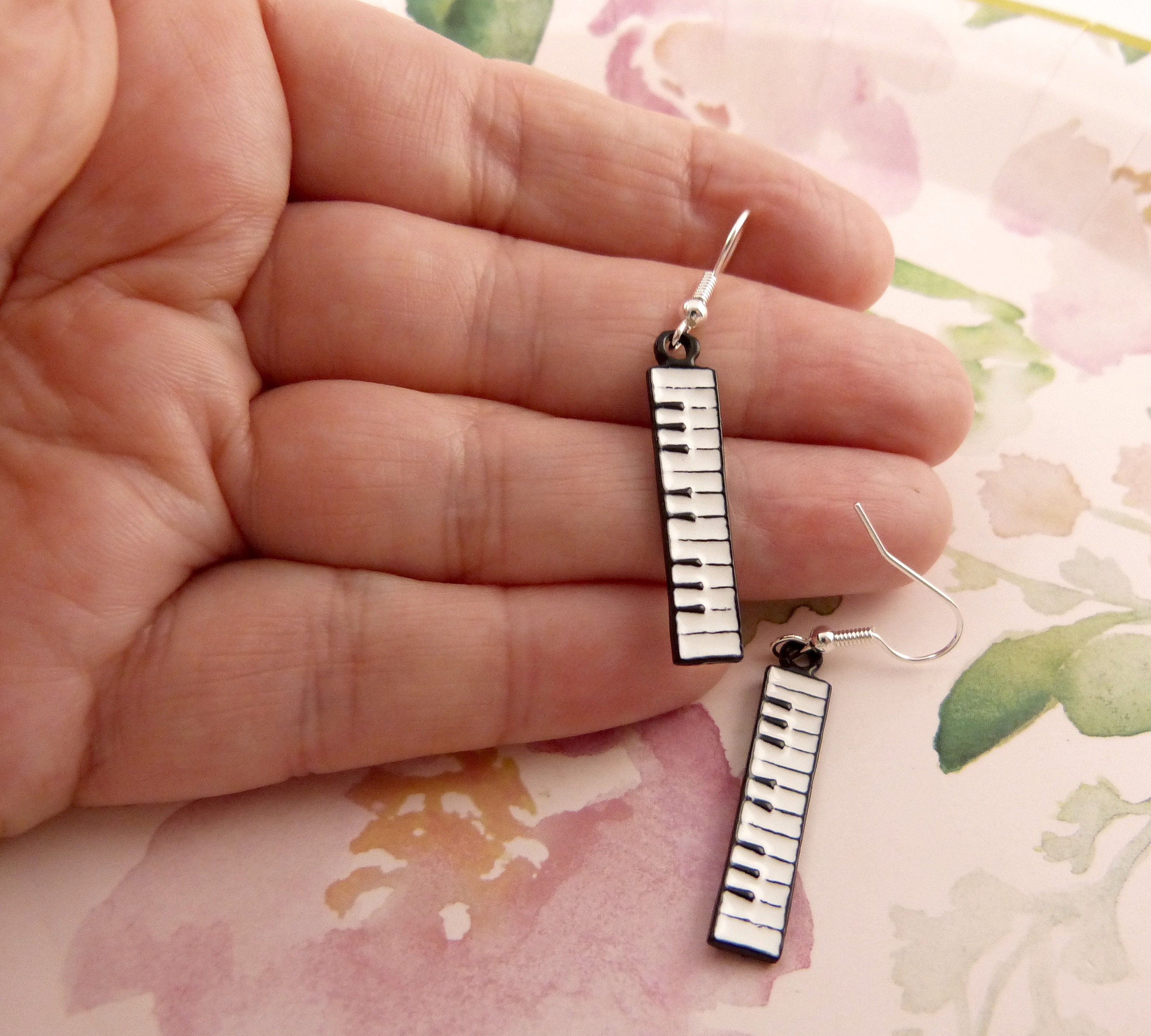 Keyboard Earrings Musician Earrings Music Piano Gift for - Etsy Canada
