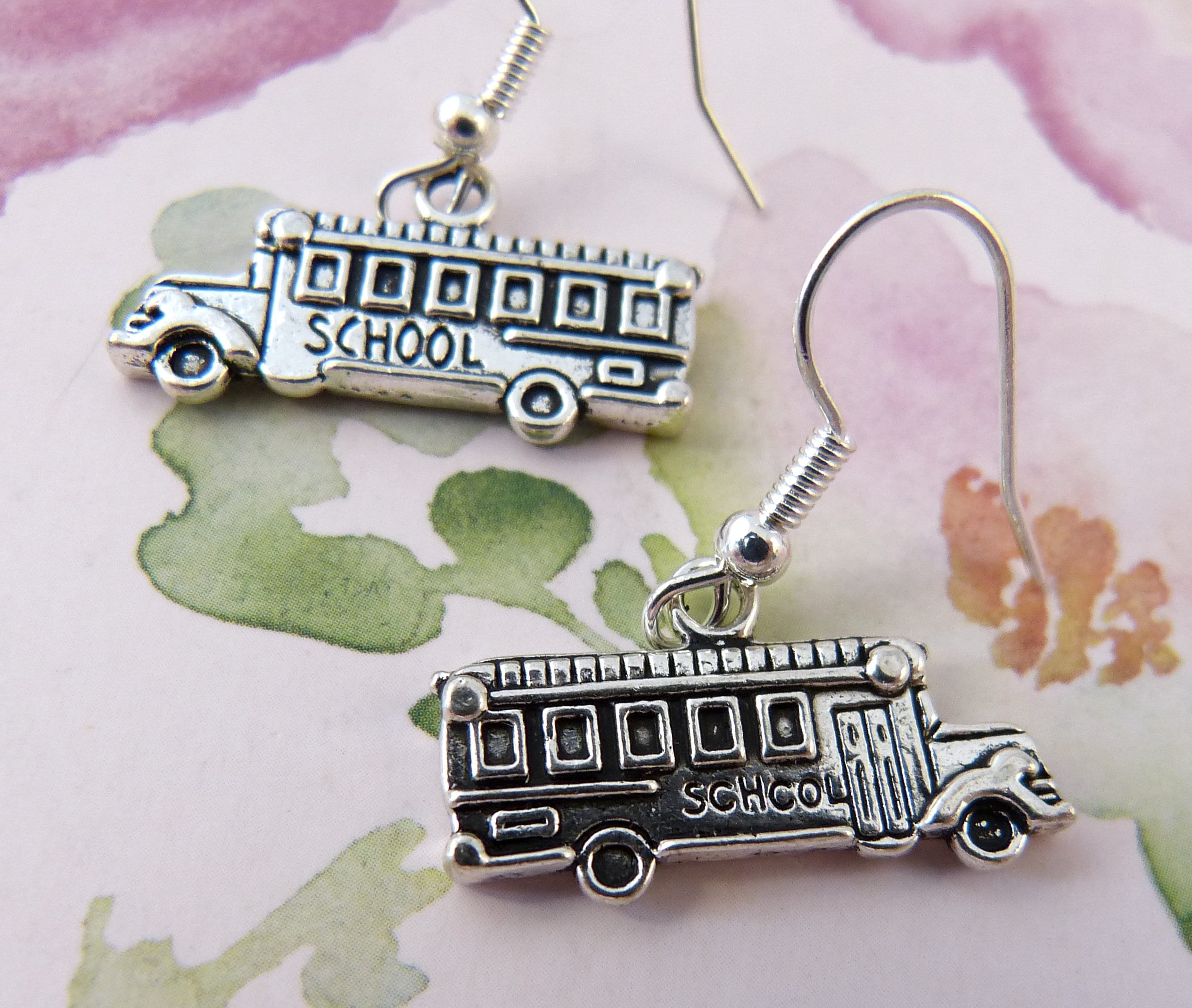 School Bus Earrings Hypoallergenic Super Cute Back to - Etsy