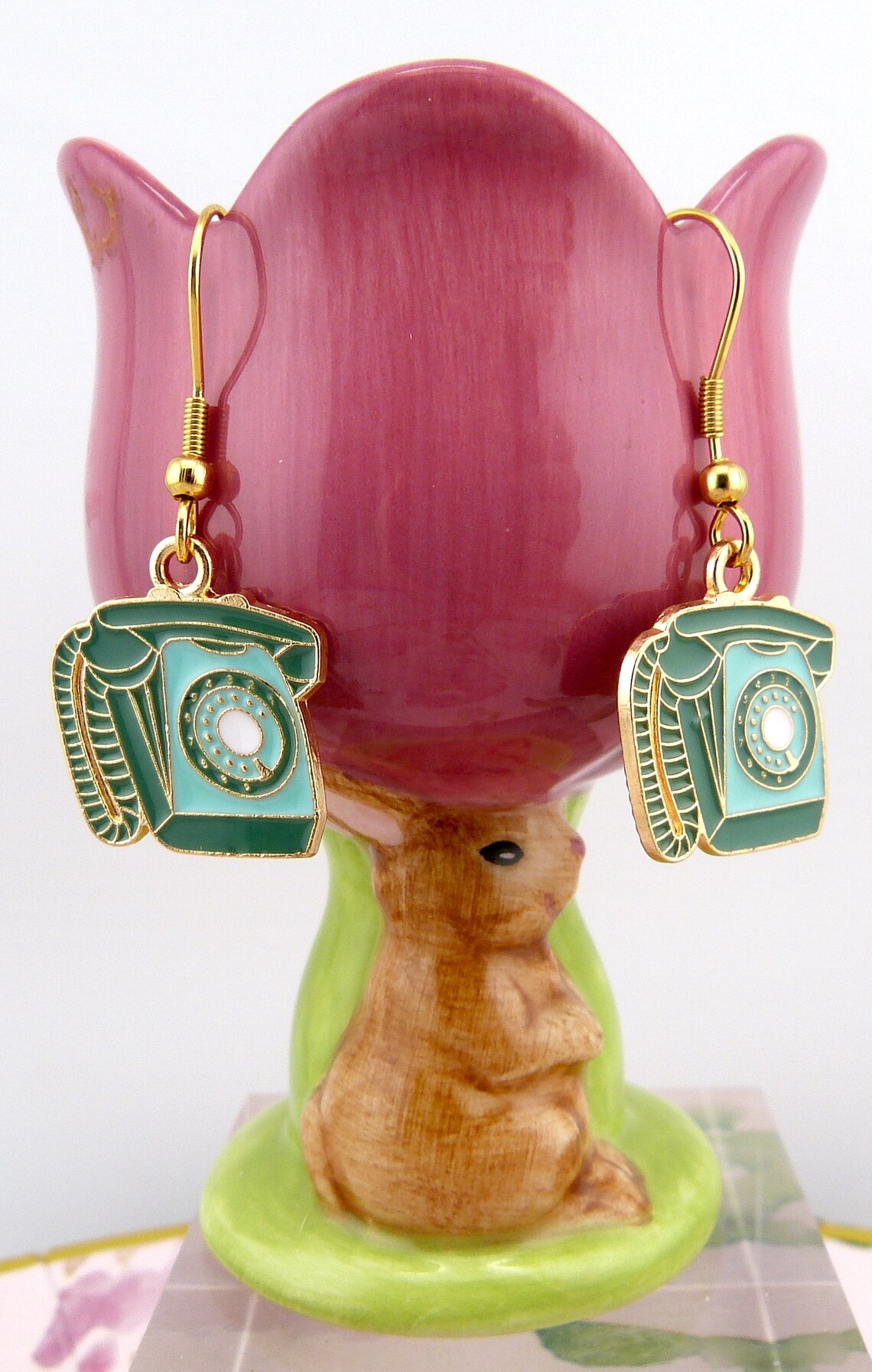 Vintage Style Telephone Earrings, Hypoallergenic, Fairly Small ...