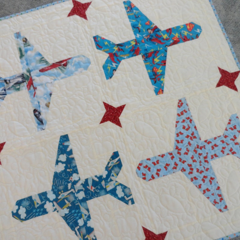 Airplane Quilt - Etsy
