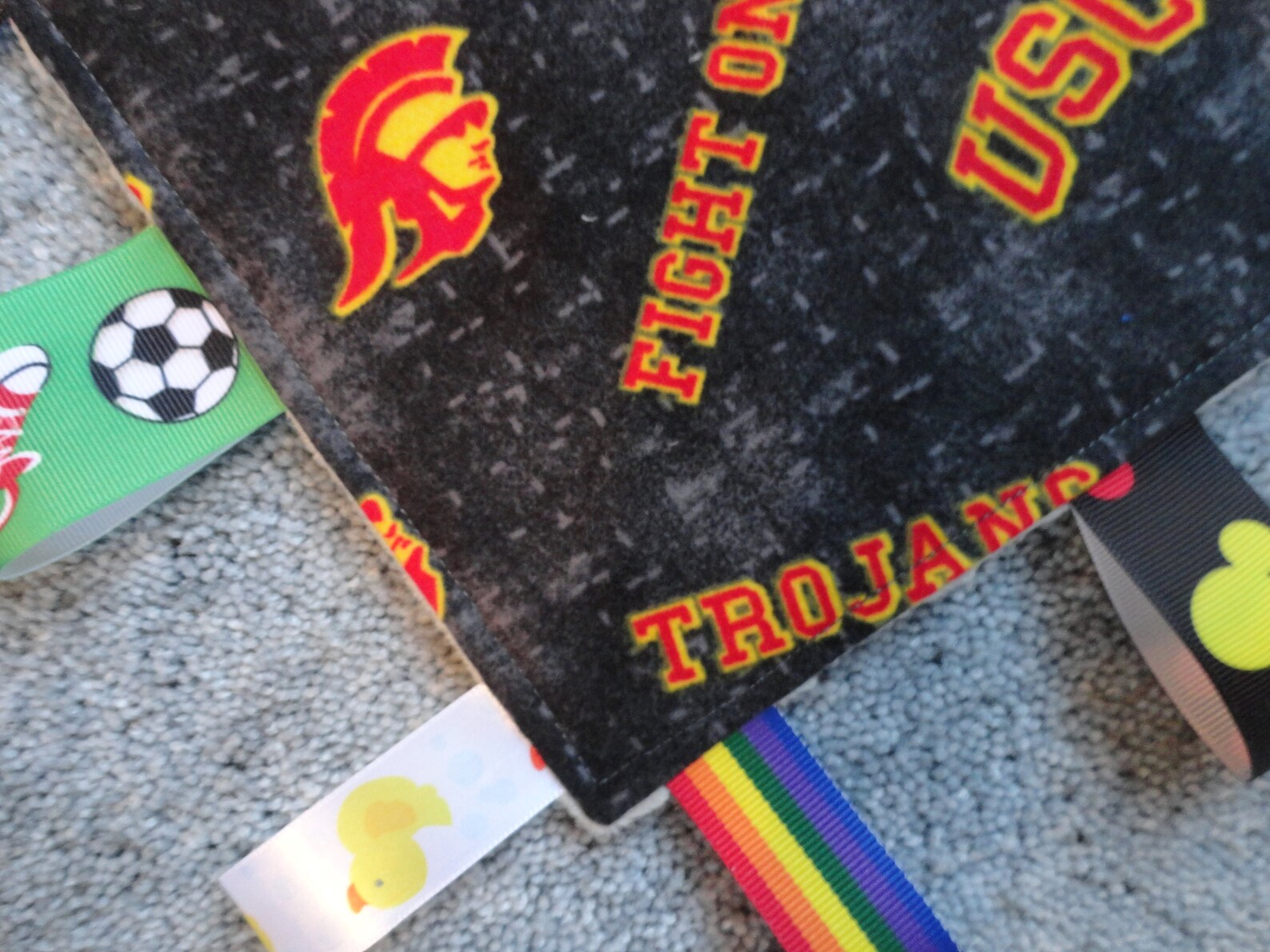 University of Southern California Sensory Lovey/usc Baby Gift/i Spy ...