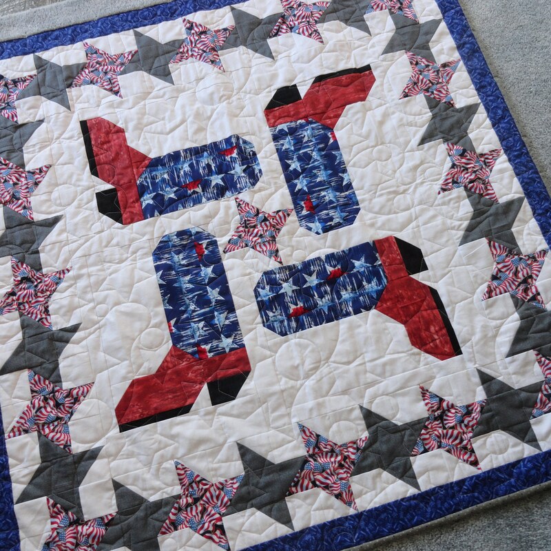 Boot Quilt Pattern - Etsy