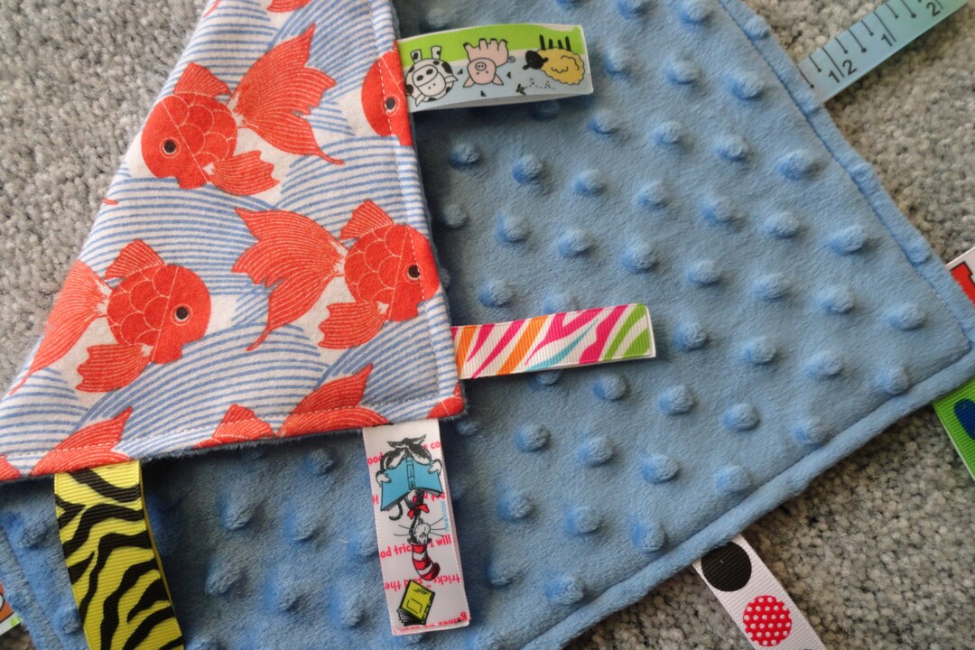 Goldfish Sensory Lovey/goldfish Baby Gift/fish Nursery/sensory Lovey ...