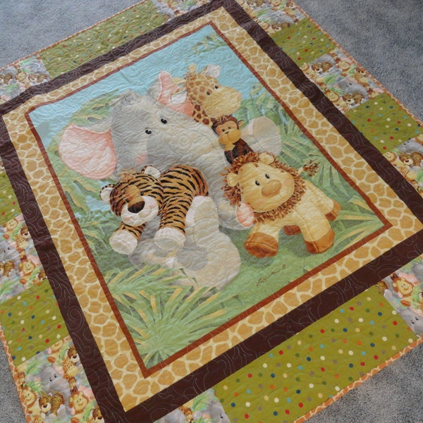 Jungle Animals Quilt - Etsy