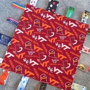 Virginia Tech Sensory Lovey/virginia Tech Baby/hokie Baby Blanket/hokie ...