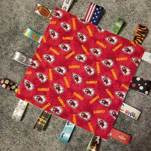 Kansas City Chiefs Sensory Lovey/i Spy Lovey/ Kansas City Chiefs Baby ...