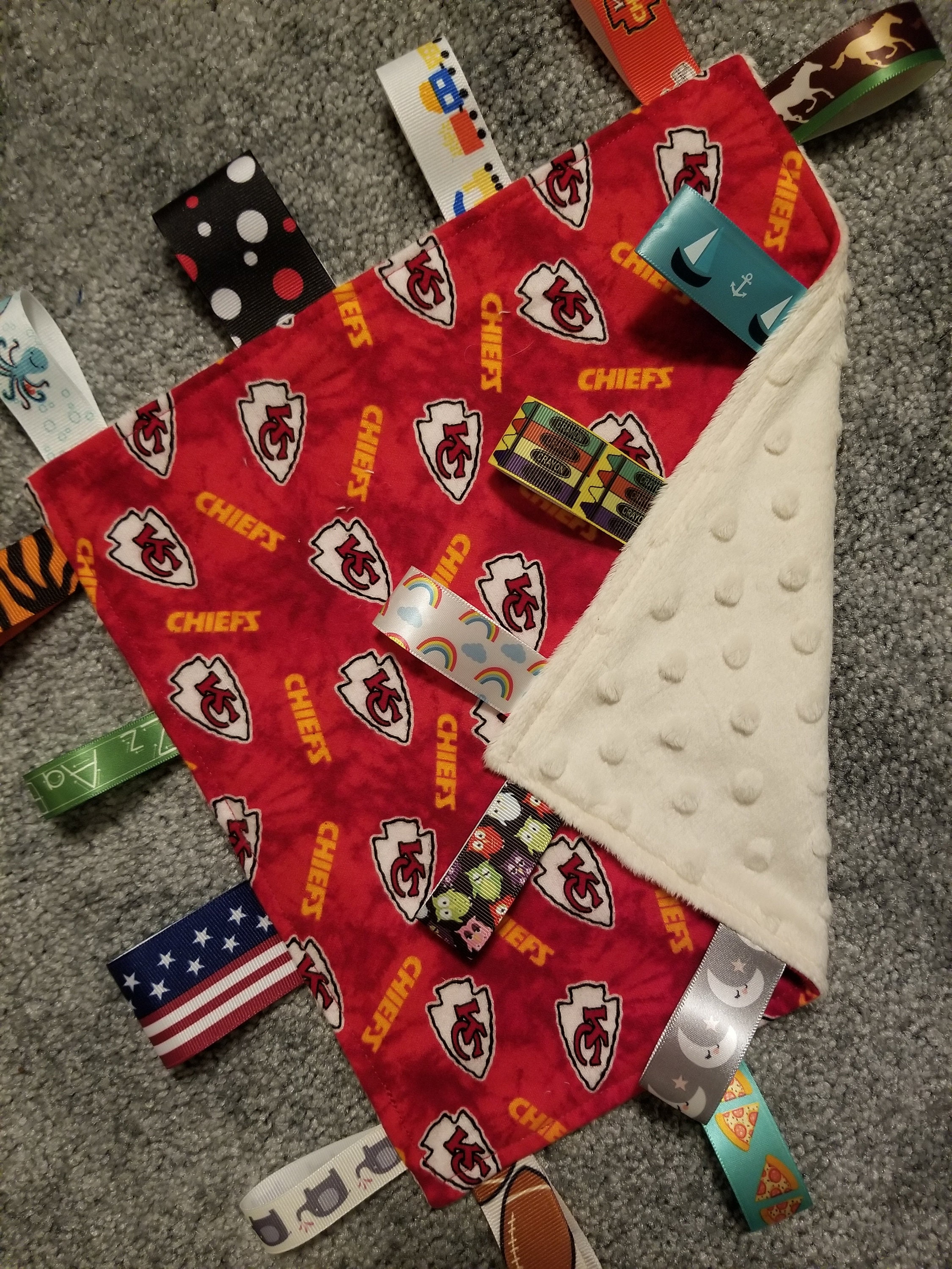 Kansas City Chiefs Sensory Lovey/i Spy Lovey/ Kansas City | Etsy