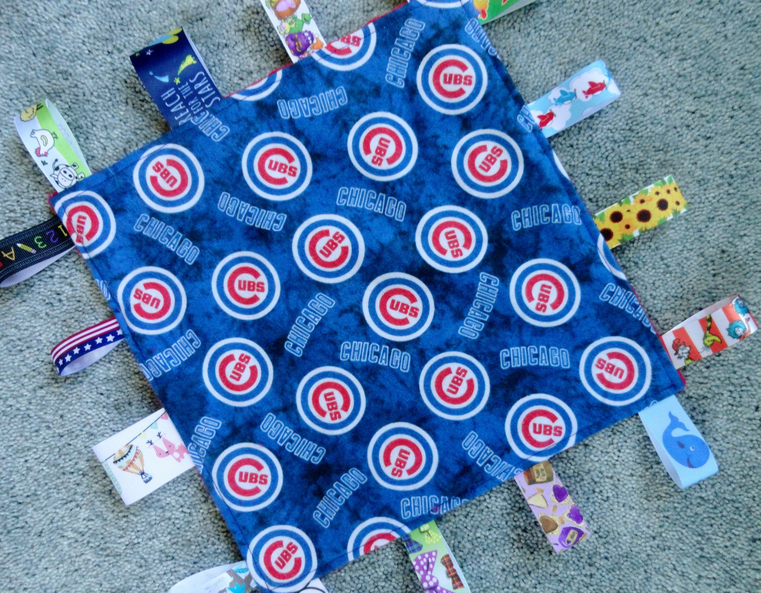 Chicago Cubs Sensory Lovey/baseball Lovey/i Spy Lovey/chicago | Etsy