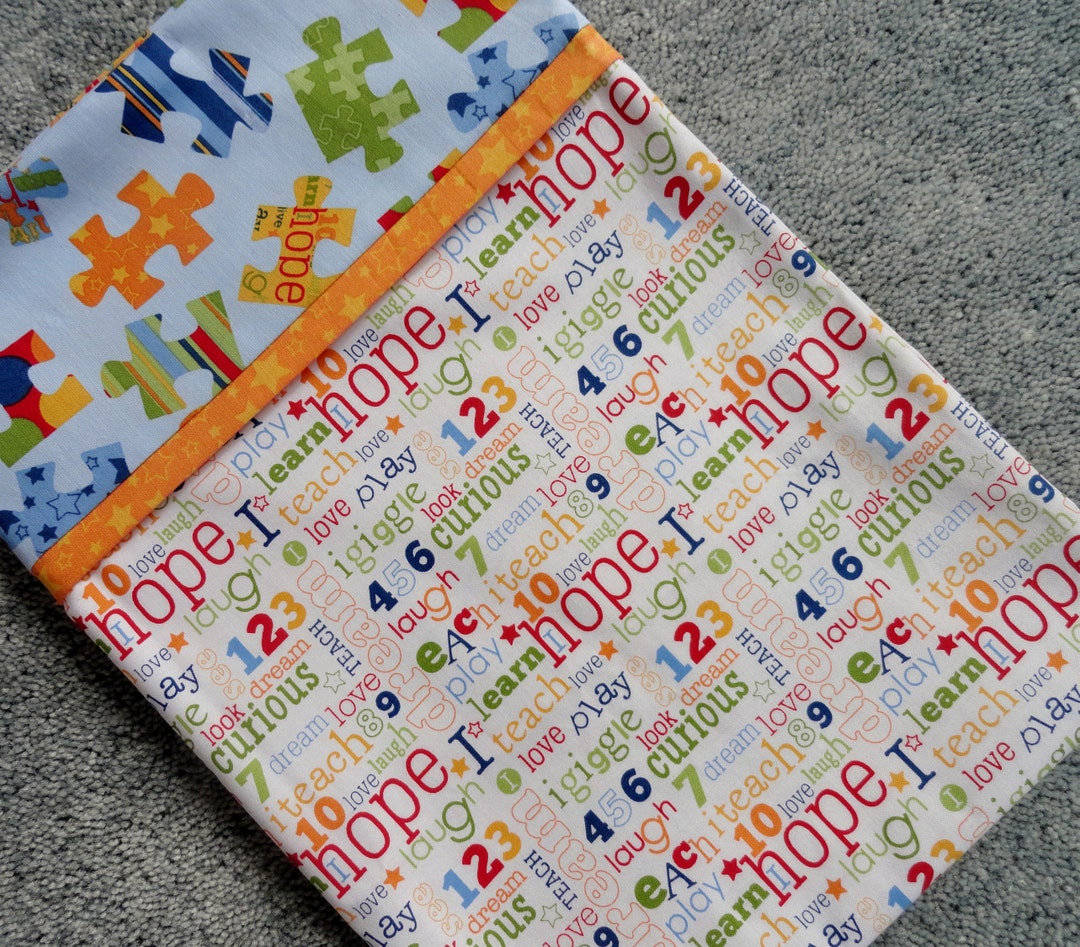 Autism Pillowcase/autism Awareness Pillowcase/autism Fabric/autism ...