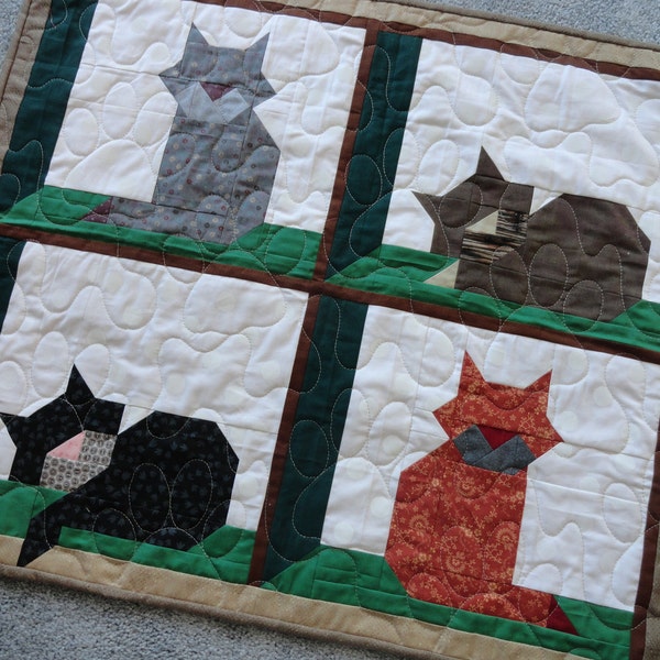 Cat Quilt - Etsy