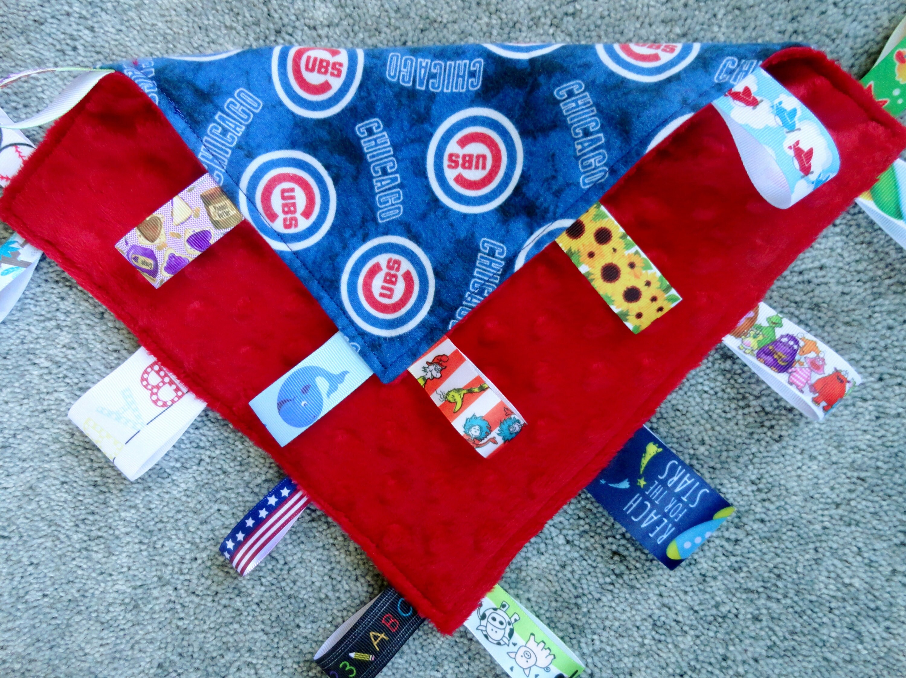 Chicago Cubs Sensory Lovey/baseball Lovey/i Spy Lovey/chicago | Etsy