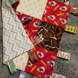 Kansas City Chiefs Sensory Lovey/i Spy Lovey/ Kansas City Chiefs Baby ...