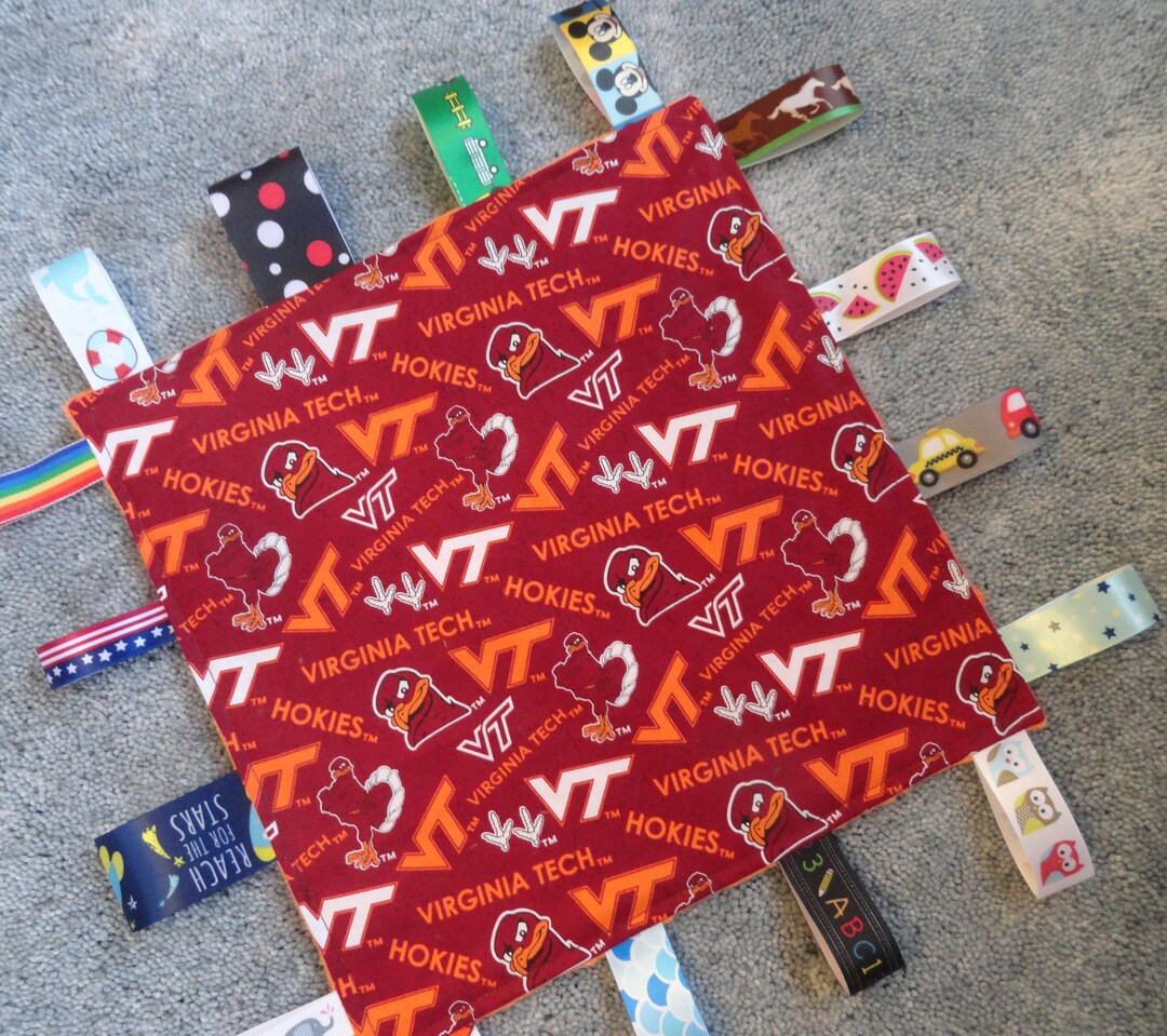 Virginia Tech Sensory Lovey/virginia Tech Baby/hokie Baby Blanket/hokie ...