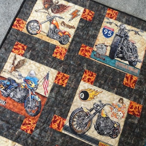 Motorcycle Quilt/motorcycle Rally Quilt/laughlin/branson/sturgis ...