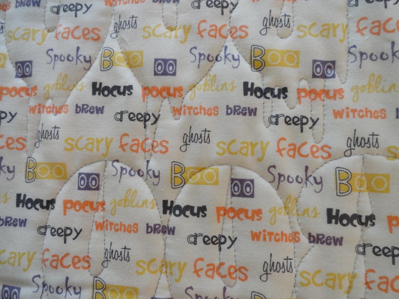 Hallowen Themed Quilted Table Topper/halloween Decoration/"boo ...