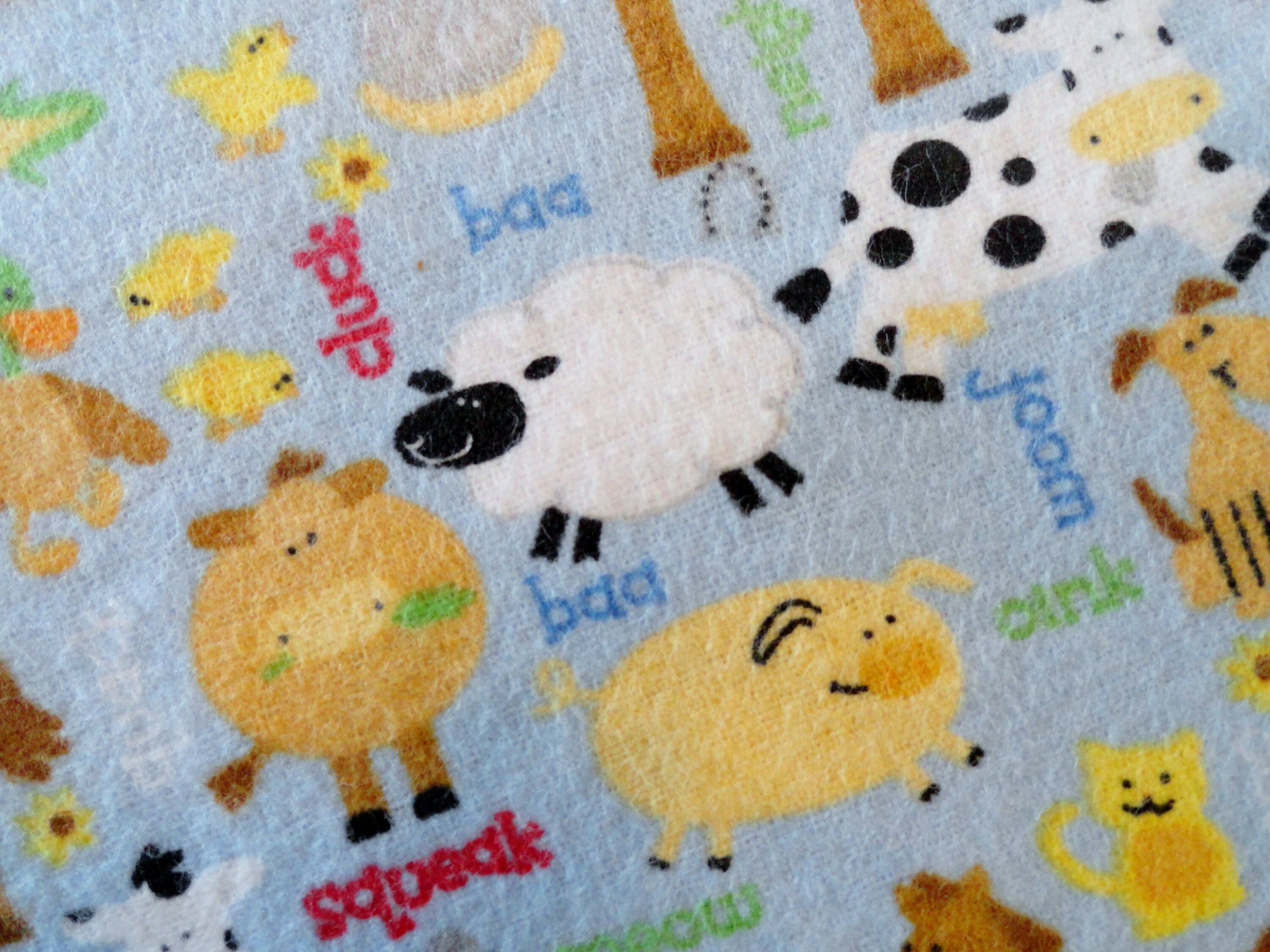 Farm Animals Baby Blanket, Receiving Blanket,sensory Lovey,minky Lovey ...