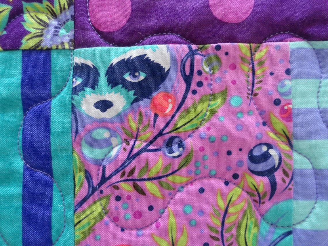 Free Spirit by Tula Pink/tula Pink Lap Quilt/owl/bee/throw - Etsy