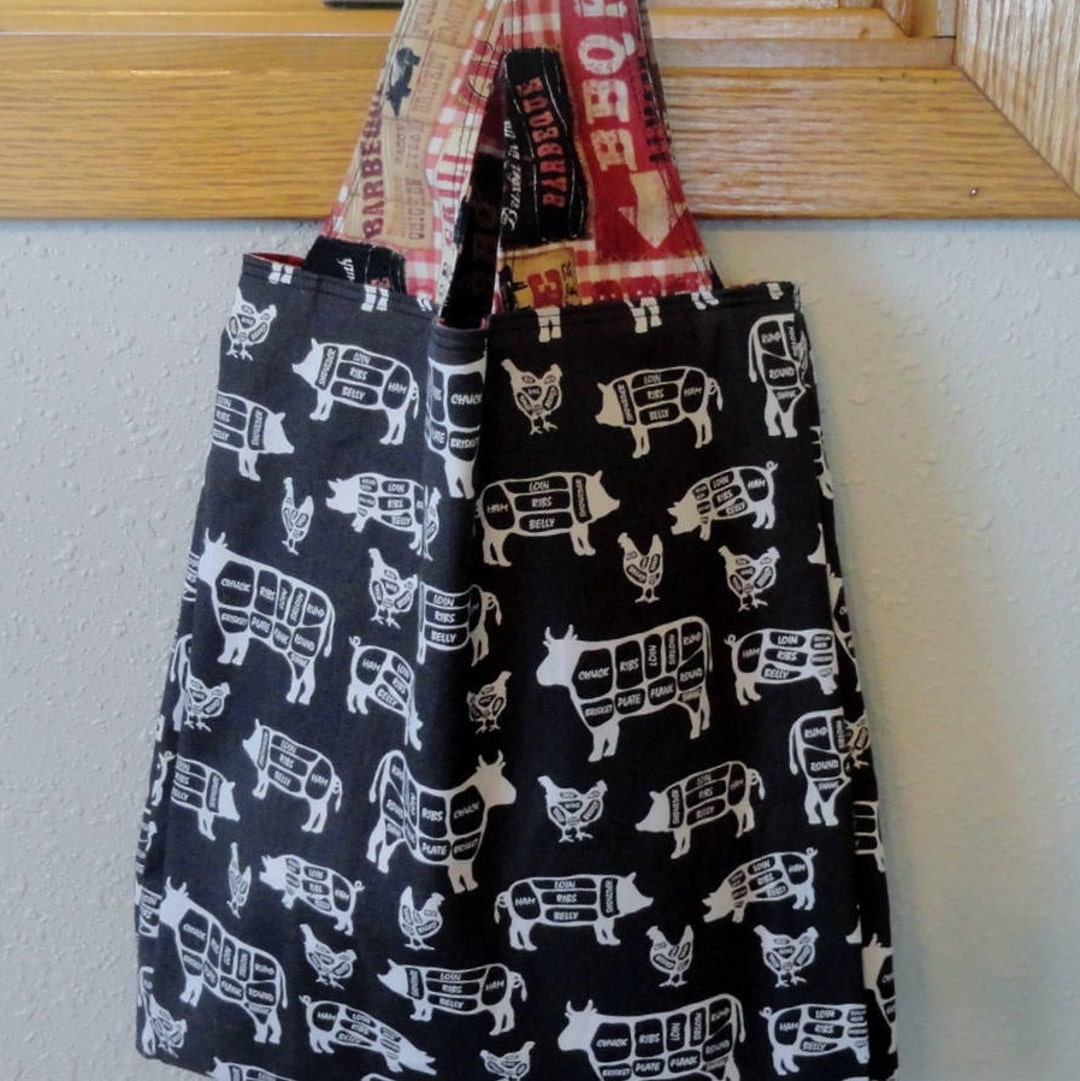 Reusable Grocery Bag, Market Tote Bag, Ecofriendly Bag, Farmers Market ...