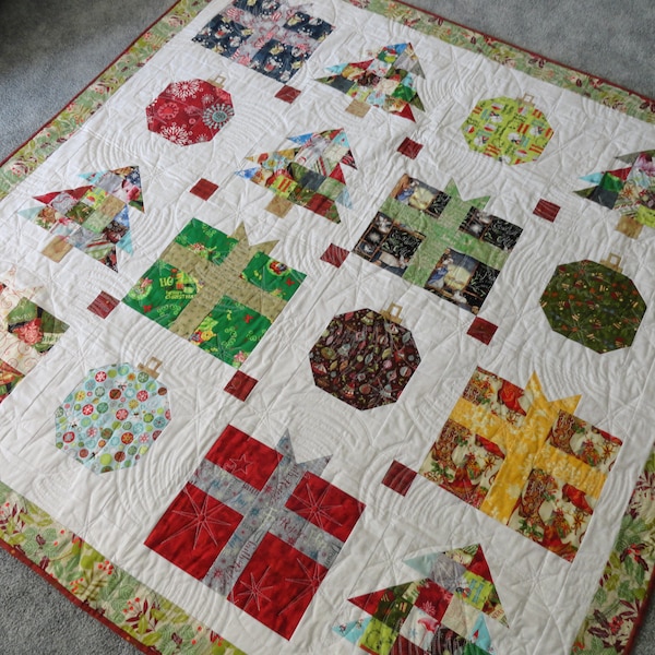 Christmas Lap Quilt - Etsy