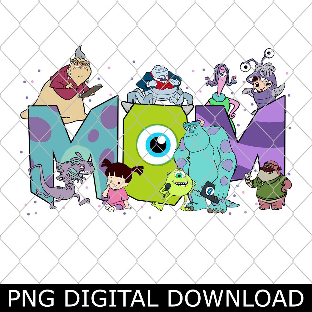Mom Monsters Movie Themed Png, Mom Monsters Png, Mommy Mike Sully Boo ...
