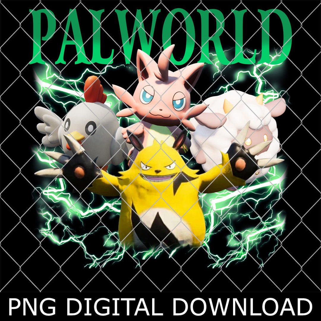 Palworld Chikipi Grizzbolt Lamball Cattiva Png, Retro Palworld Pals Png ...