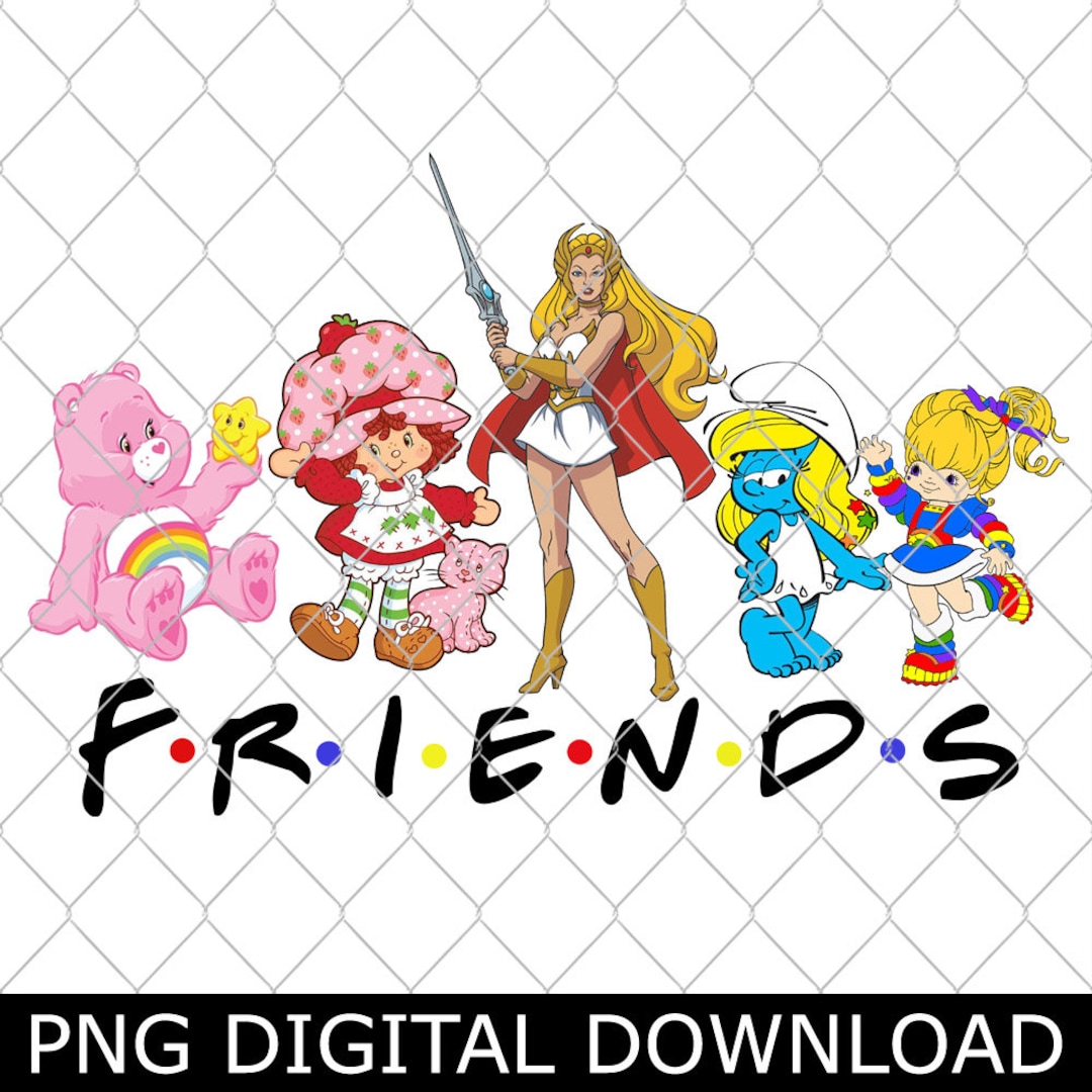 Friends Nostalgia Png, Vintage Cartoon Friends Nostalgia Png, Friends ...