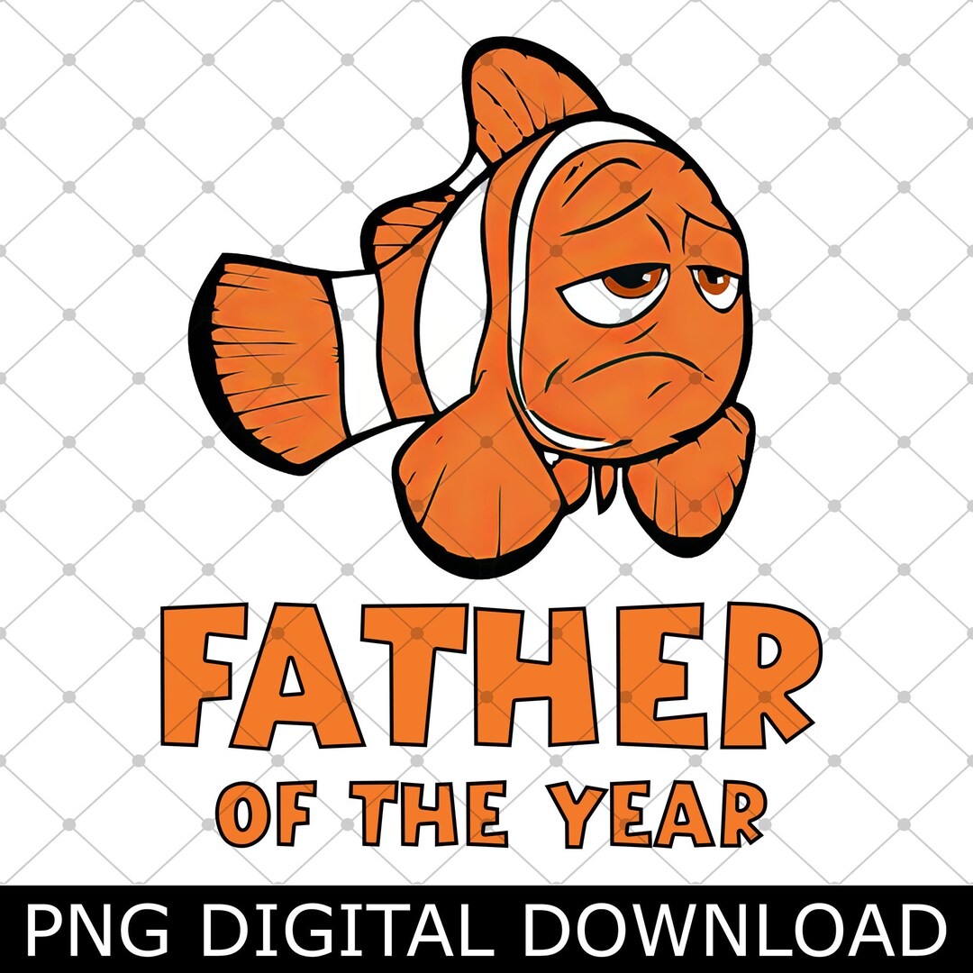 Nemo Marlin Father of the Year Png, Dad Marlin Fathers Day Png, Father ...