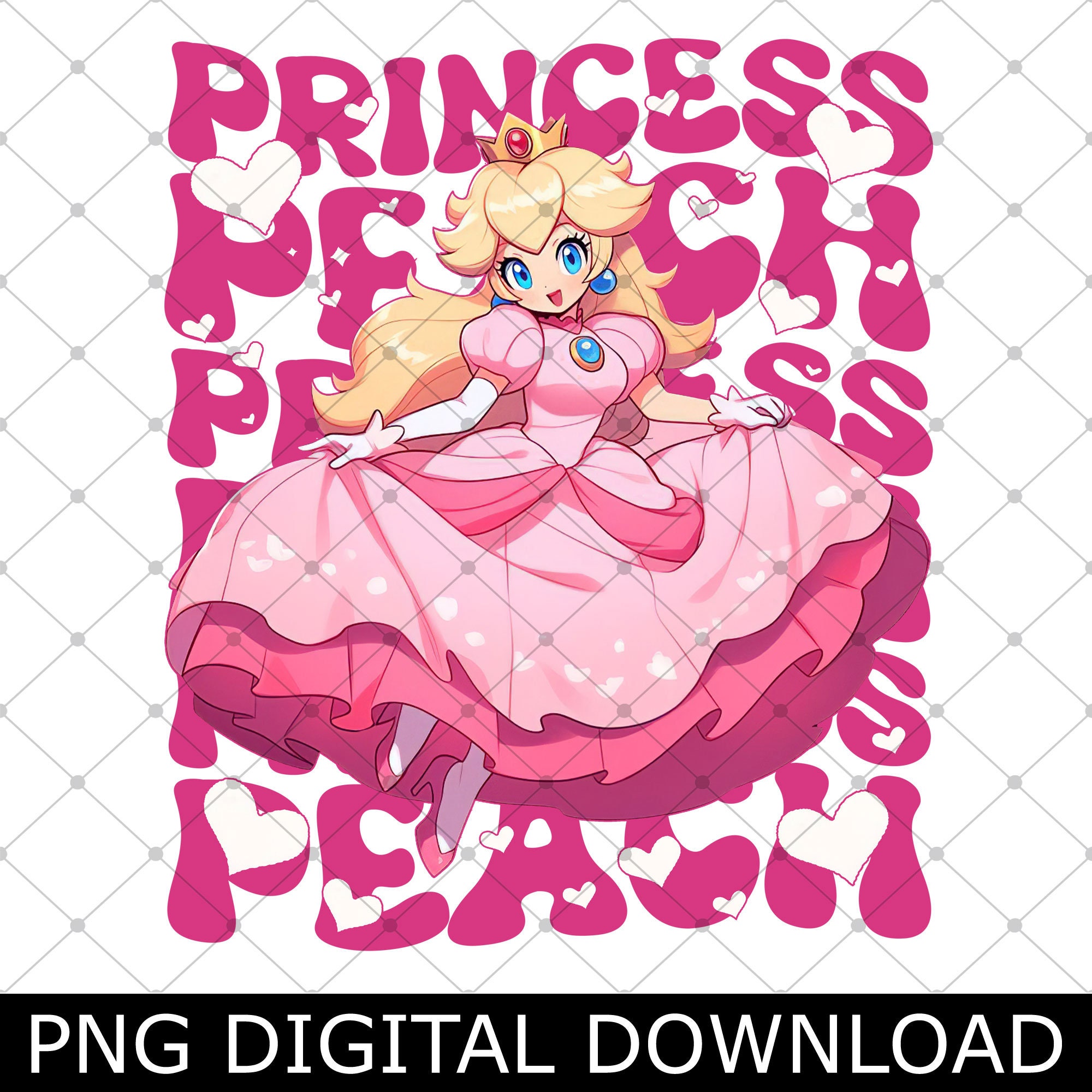 Retro Princess Peach Png, Princess Peach Mario Png, Feeling Peachy Png ...